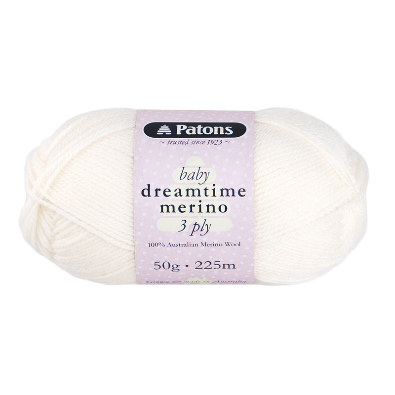 Patons Dreamtime Merino 3 ply - Super fine Pure Merino Baby Yarn