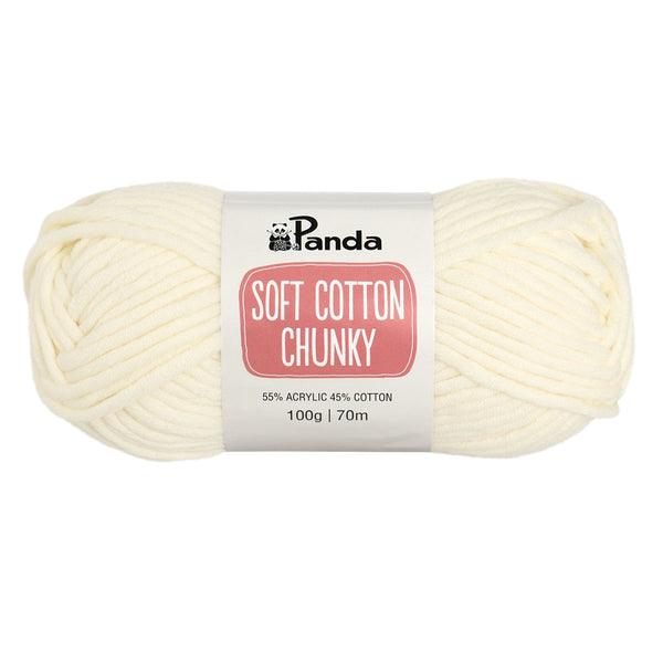 Panda Soft Cotton Chunky – Quick-Knit Cotton Blend Yarn